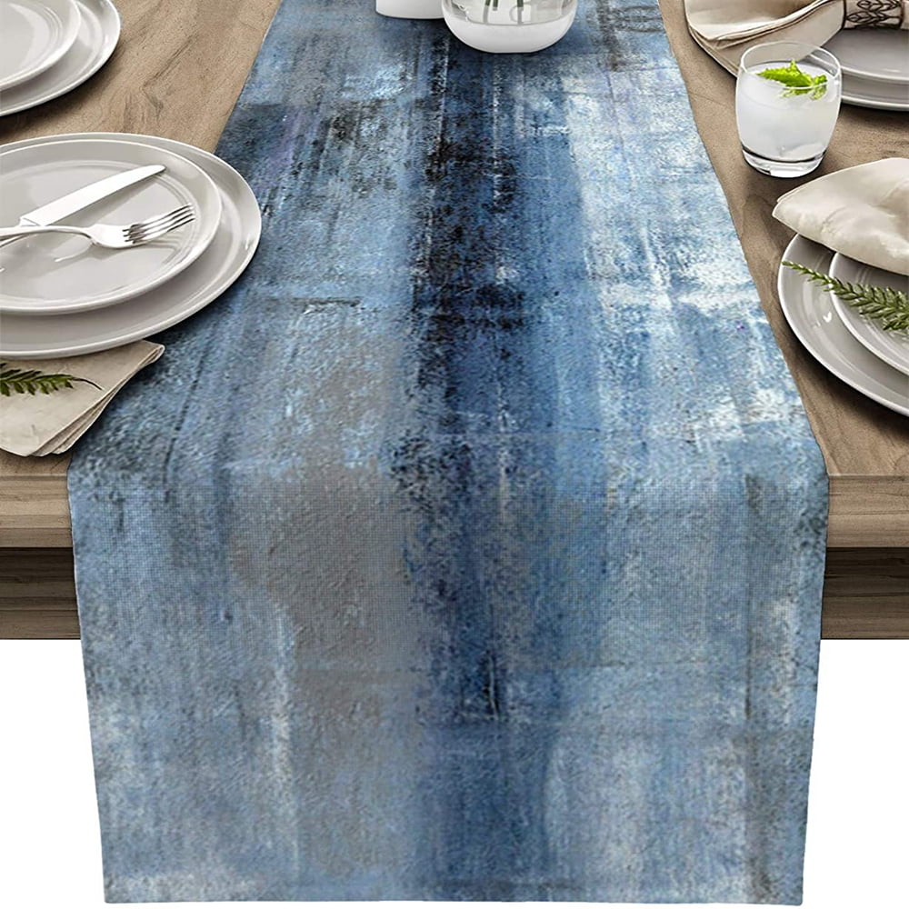 Abstract Art Table Runner Table Decoration for Home Kitchen Dining ...