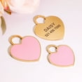 Pet Artist Cute Heart Shape Pet ID Name Tag Personalized Dog Cat Puppy ...