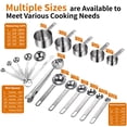 WEPSEN Stainless Steel Measuring Cups and Spoons Set, 18-Piece Kitchen ...