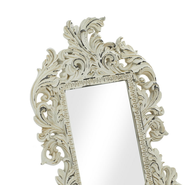 White Scroll Frame
