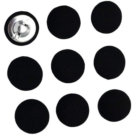 KSCD Cotton Fabric Covered Buttons Round Shank Buttons Cloth Flatback ...