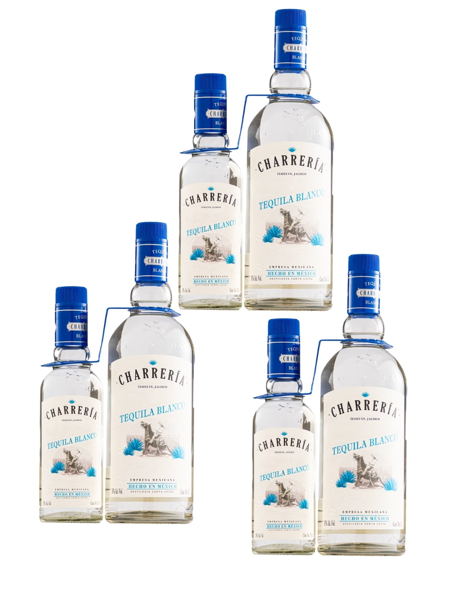 Tres Botellas Tequila Charrería Blanco 1000 Ml Con 375 Ml Tequila ...
