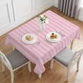 Abstract Pink Vertical Stripes Table Cloth 52x70in, Waterproof ...