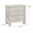 American Woodcrafters Rodanthe 3-Drawer Shipyard Blue Wood Nightstand ...