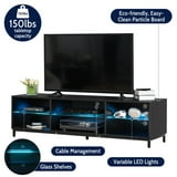 Hommpa LED TV Stand for TVs up to 65" Modern TV Cabinet with Storage ...