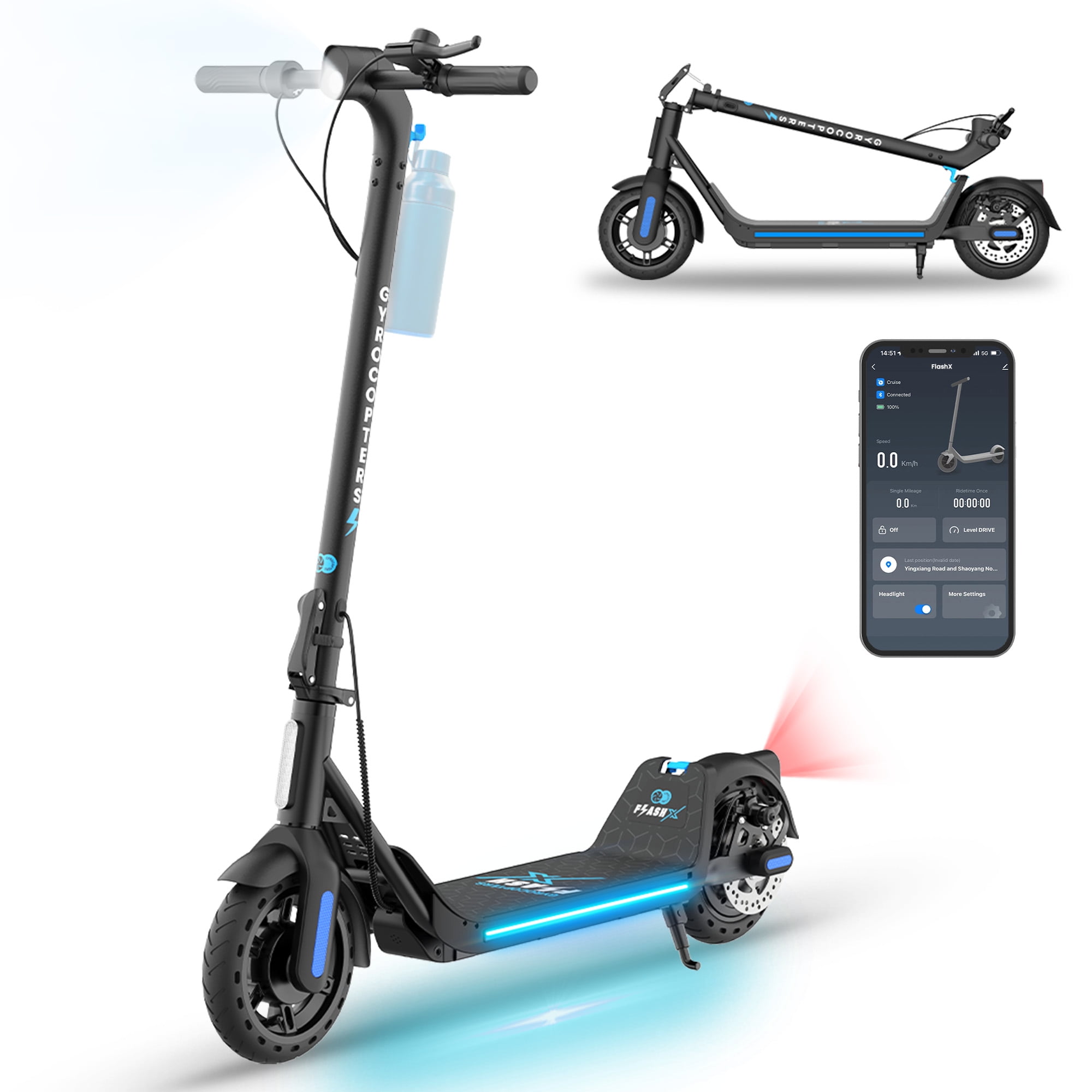 Click here for Gyrocopters Flashx Electric Scooter Powerful Rear... prices