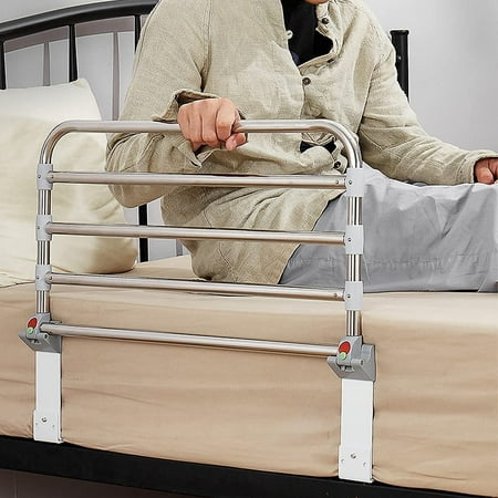 Bed Rail Safety Side Aluminium Alloy Bed Rails with One Key Folding for ...