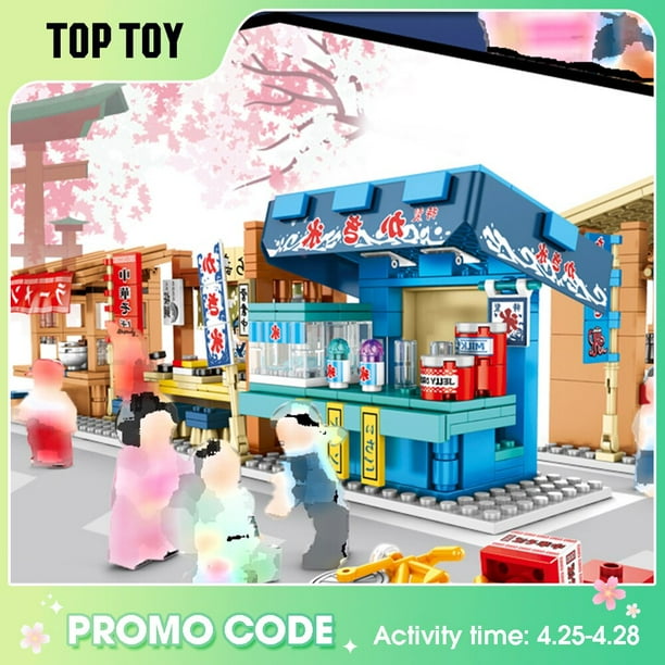 BRICKS Japanese Food Restaurant Series MOC Blocks Sushi Takoyaki Ramen Idea Friends Building ...