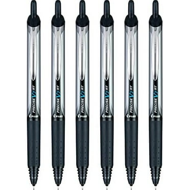 Pilot Precise V5 RT Rolling Ball Extra Fine Point, Blue Ink 6 Pens & 12 ...