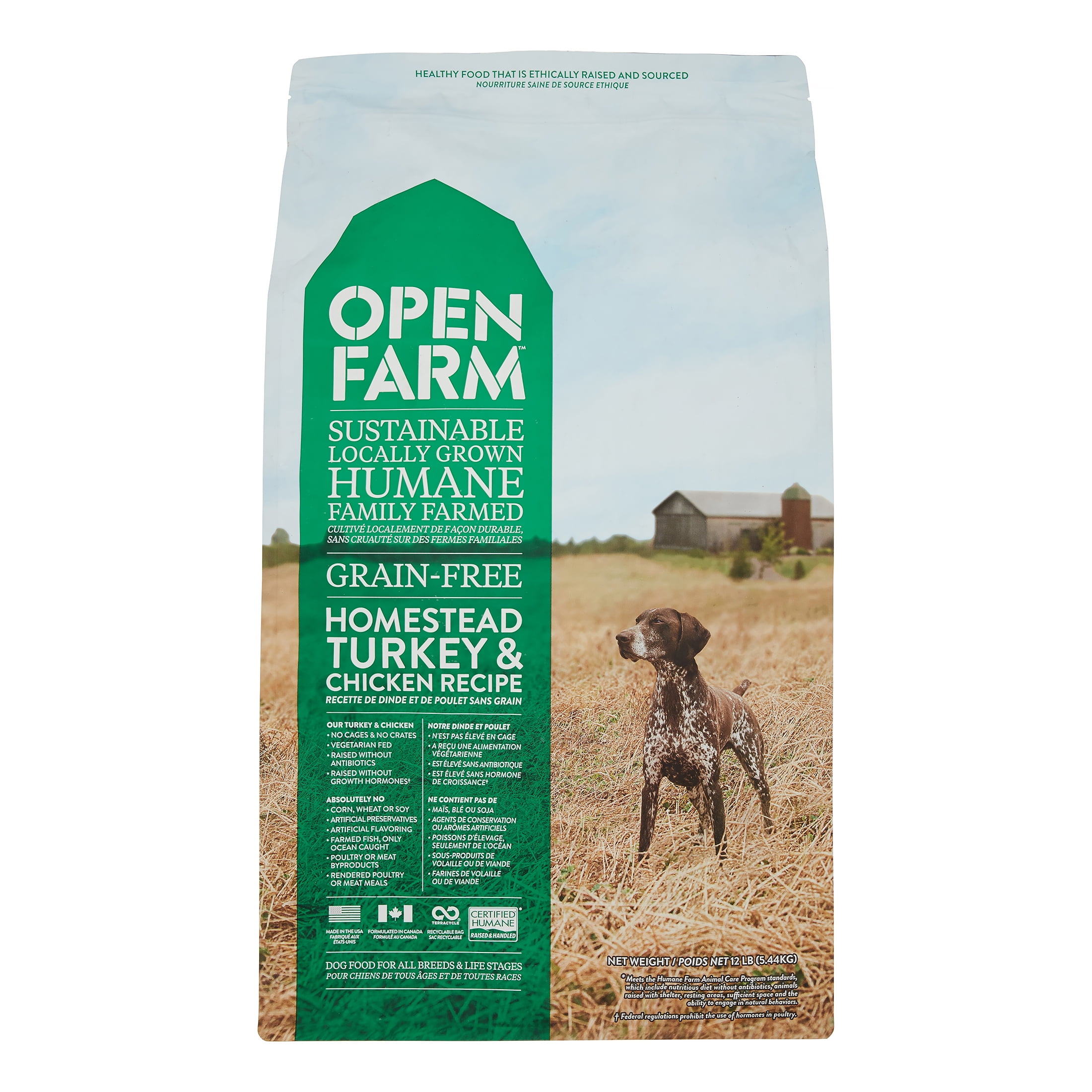 Open Farm Grain-Free Turkey & Chicken Recipe Dry Dog Food, 12 Lb ...