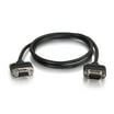 C2G 6ft Serial RS232 DB9 Null Modem Cable with Low Profile Connectors M/F - In-Wall CMG-Rated ...
