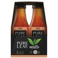 Lipton Pure Leaf Peach Real Brewed Iced Tea, 16.9 fl oz, 6 Pack Bottles ...