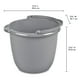 Sterilite 10 Qt. Spout Pail Classic Titanium - Walmart.com