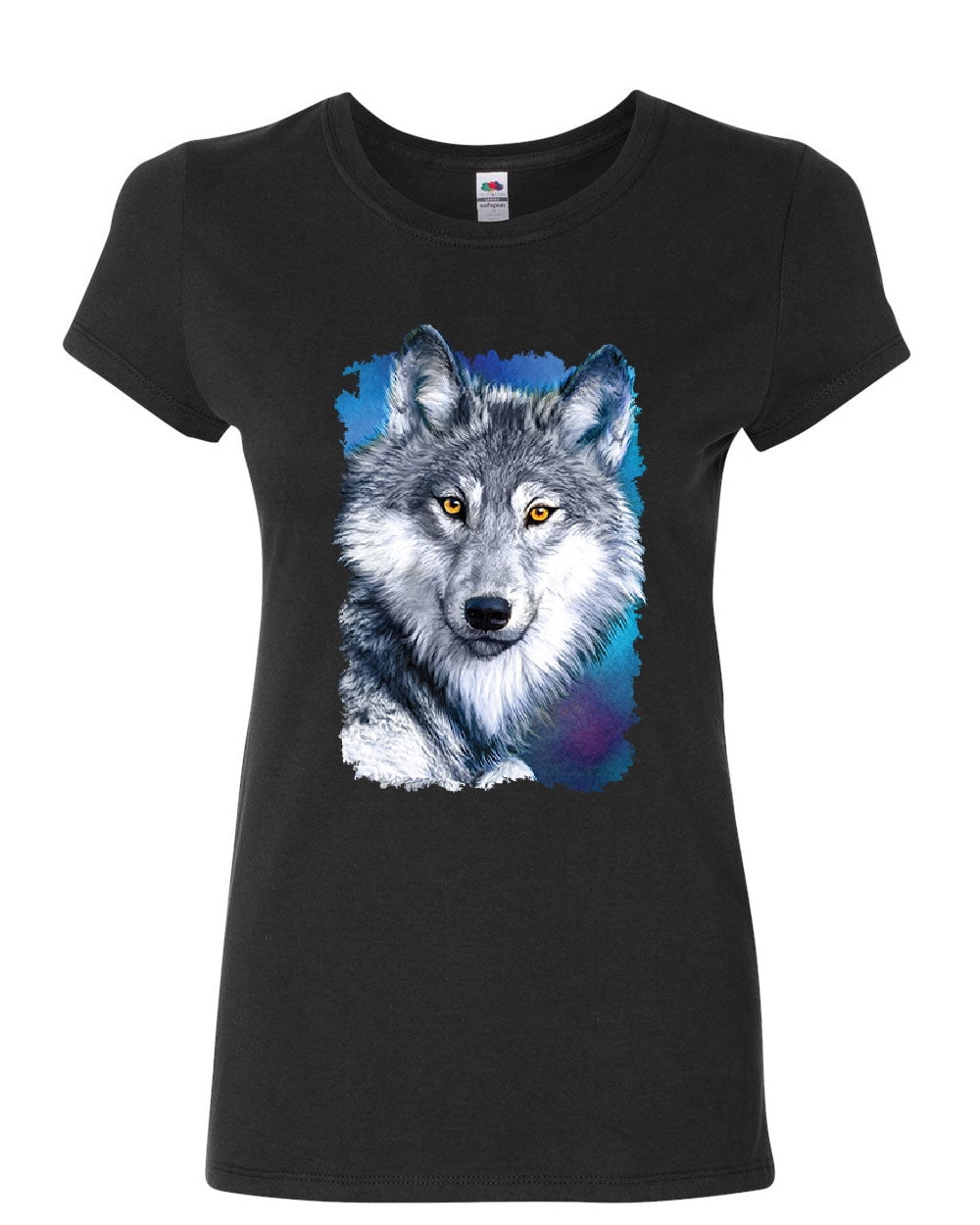 Tee Hunt White Wolf Head Women's T-Shirt Into the Wild Wildlife Howl ...