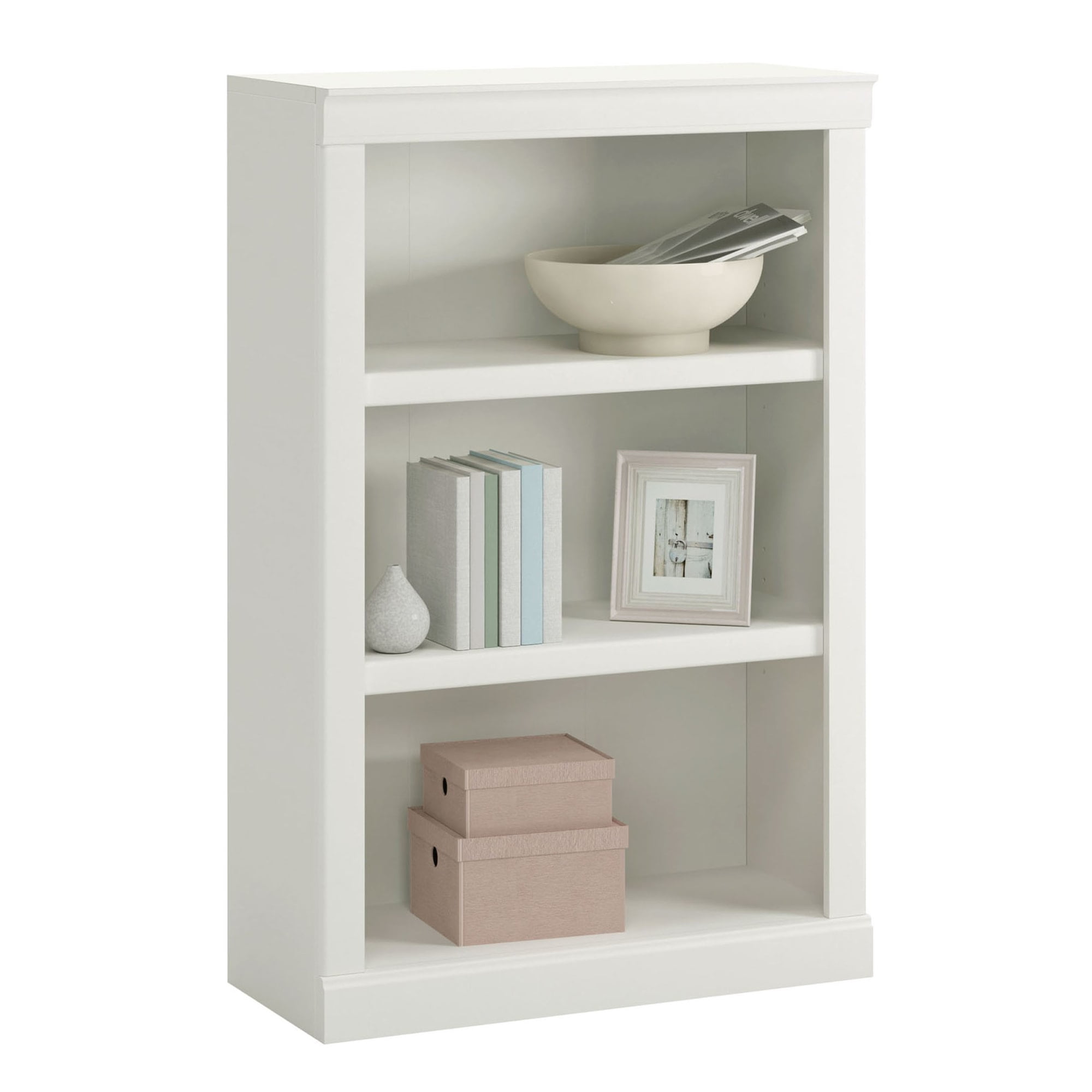 Realspace® 45"H 3-Shelf Bookcase, Arctic White - Walmart.com