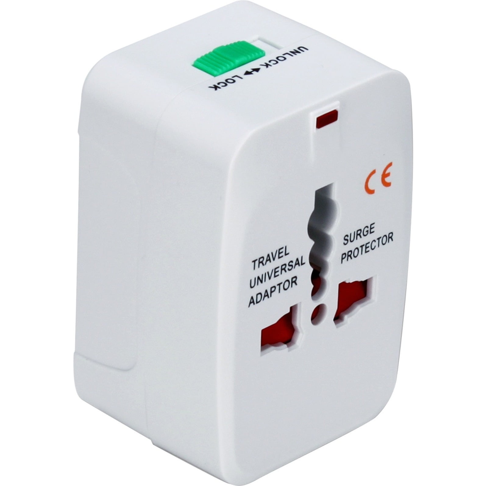 Travel Power Adapter with Surge Protection, White - Walmart.com