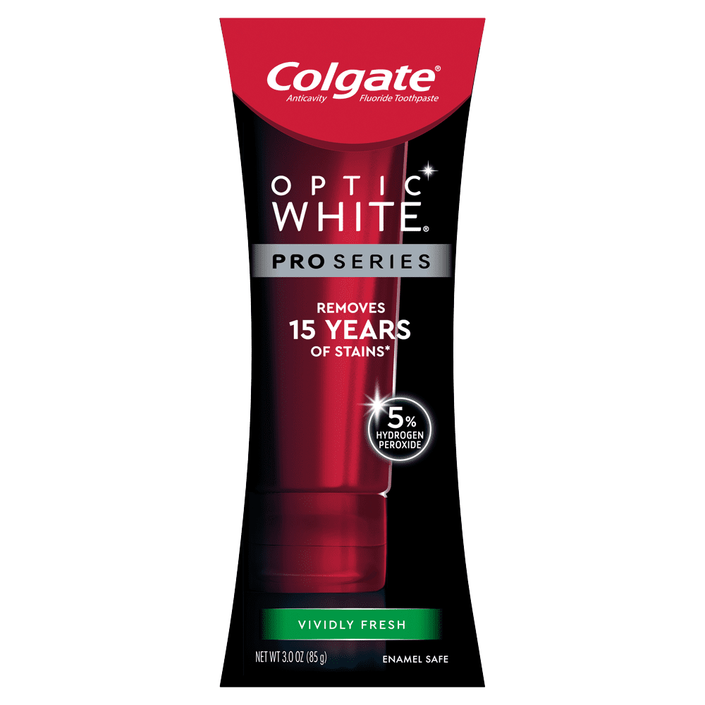 Colgate Optic White Pro Series Whitening Toothpaste, Vividly Fresh, 3 ...