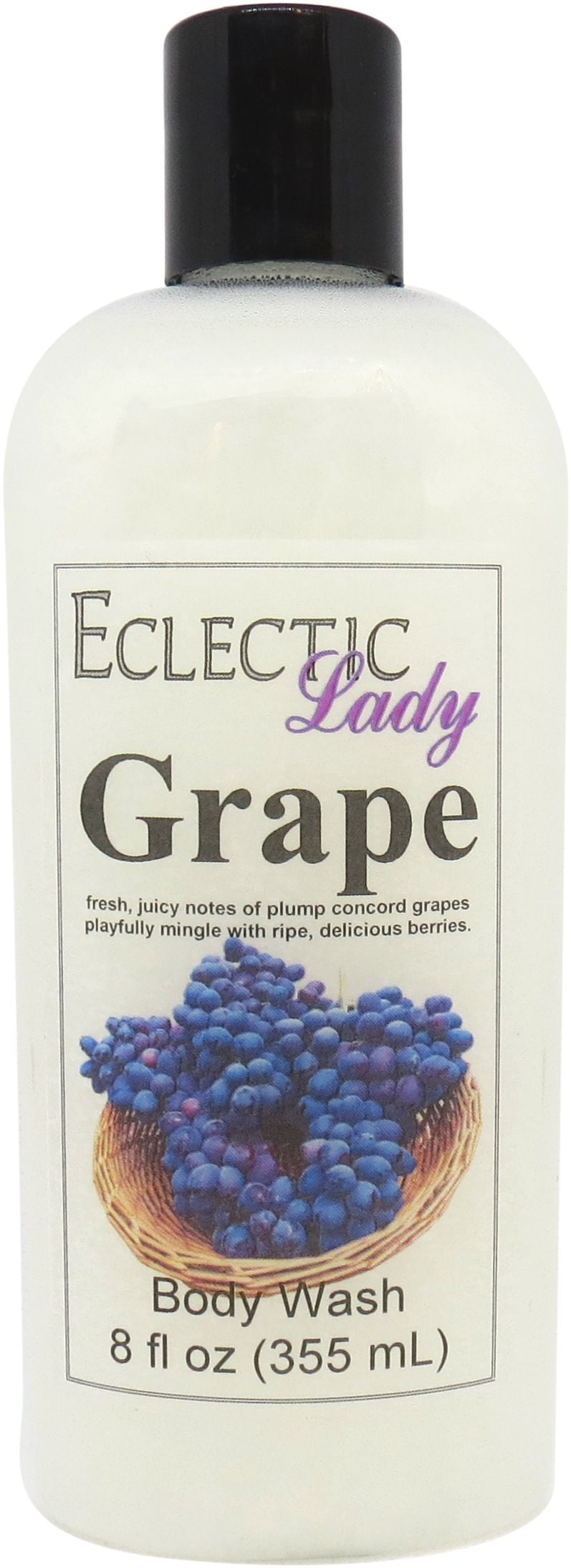 Grape Body Wash by Eclectic Lady, Liquid Shower Gel for Women and Men ...