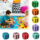 XUYAN Large Foam Dice Color Foam Dice 3.15 Inches Big Dice for Building ...