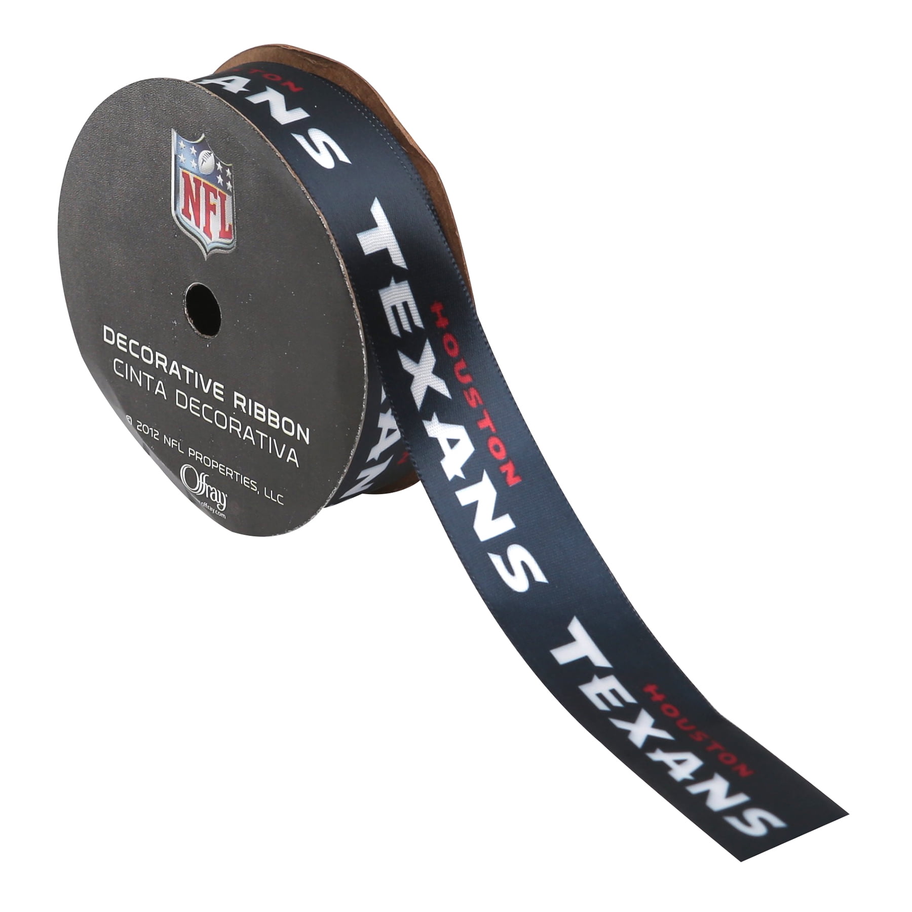 Offray 7/8"x9' NFL Houston Texans Ribbon - Walmart.com