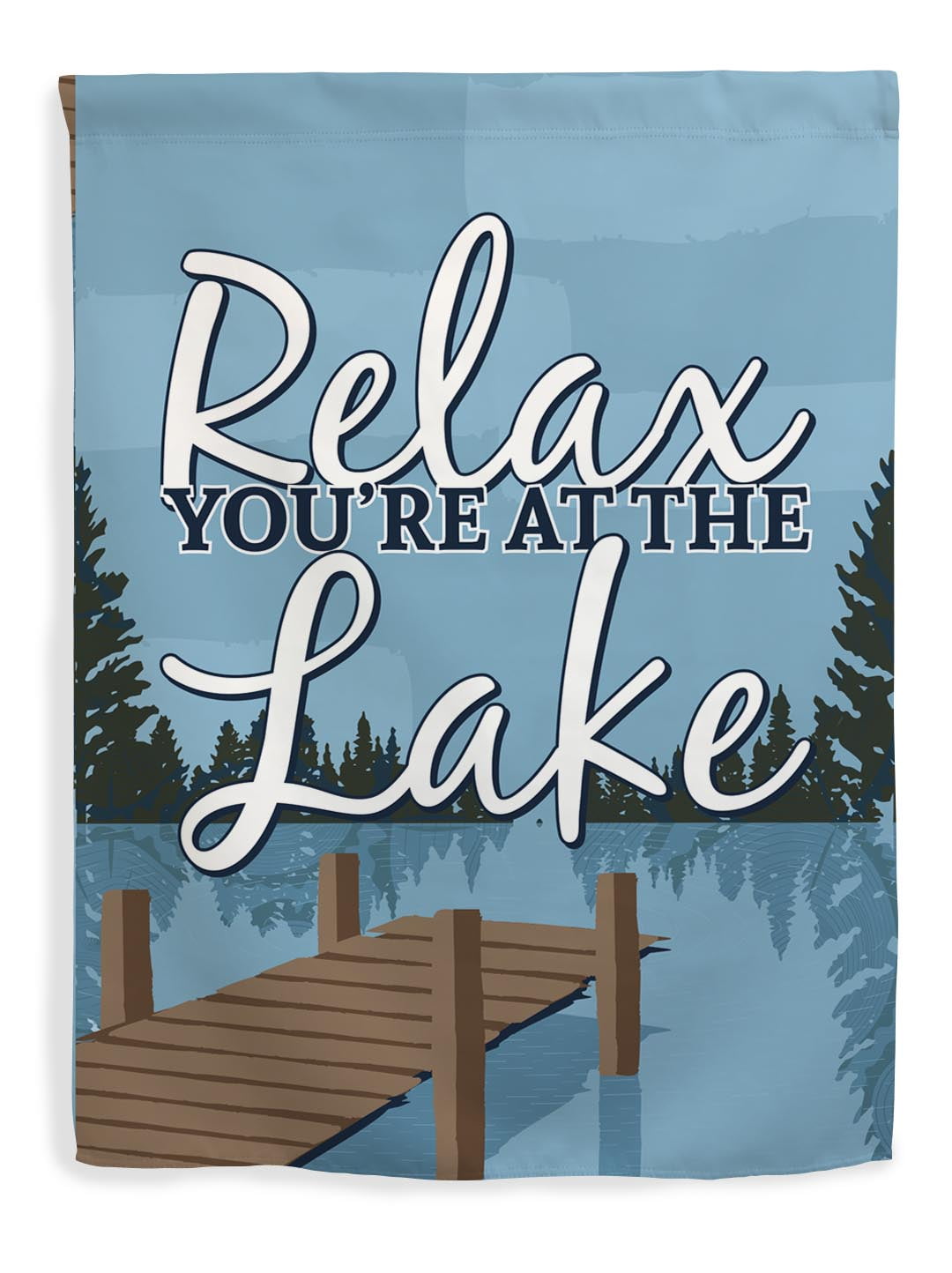 ThisWear Lake Home Decor Relax You're at The Lake House Flag Lake Yard ...