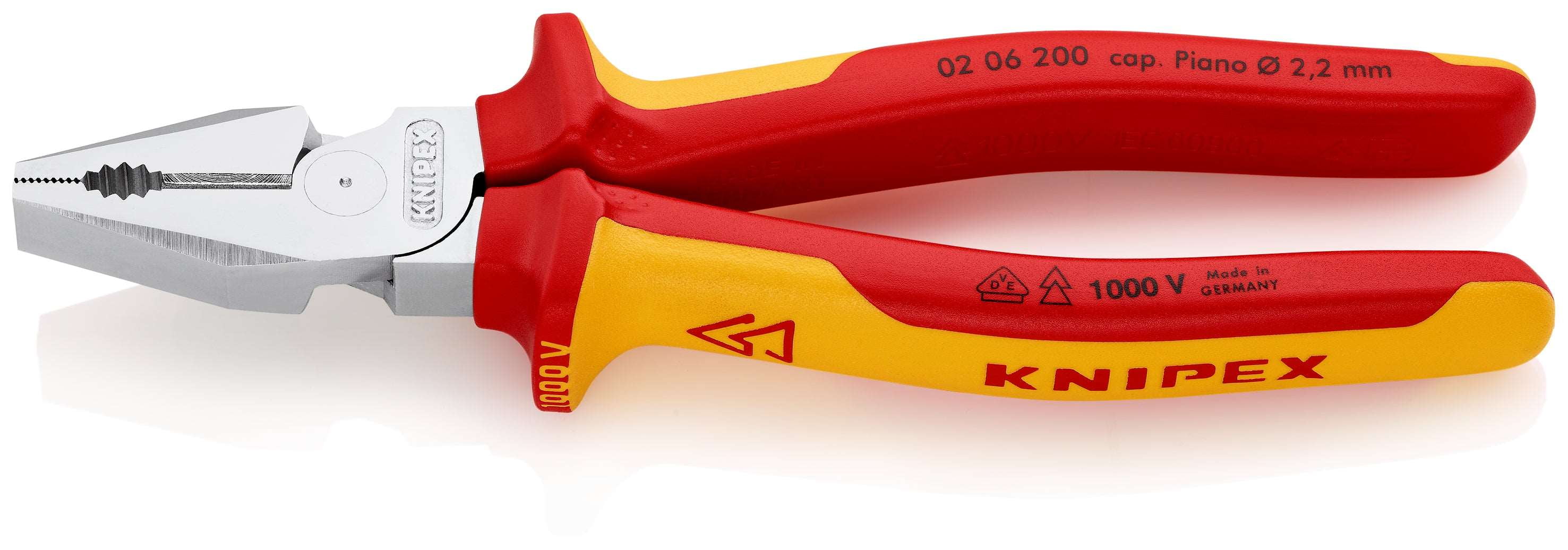 KNIPEX 02 06 200 SB Pinza universal para trabajos pesados aislados con ...