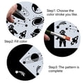 1Sheet PET Plastic Hollow Out Drawing Painting Stencils Templates ...