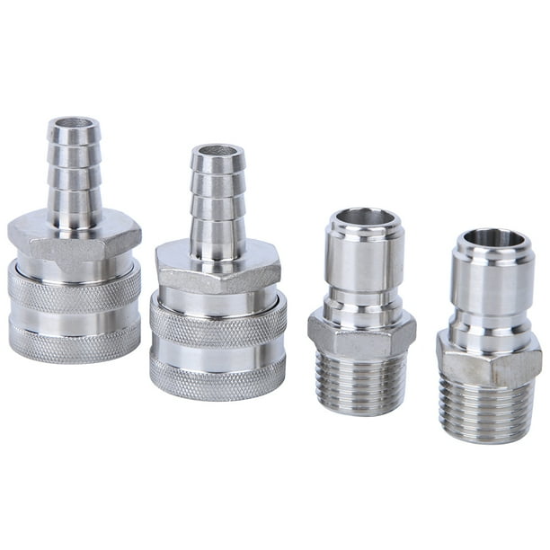 Quick Barb Connector, Stainless Steel Homebrew Connector, Male Thread ...