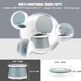 LUCKDEER Portable Potty for Kids Travel - Foldable Training Toilet ...