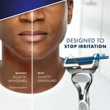 Gillette Skinguard Men's Razor Handle & 4 Blade Refills For Smooth ...