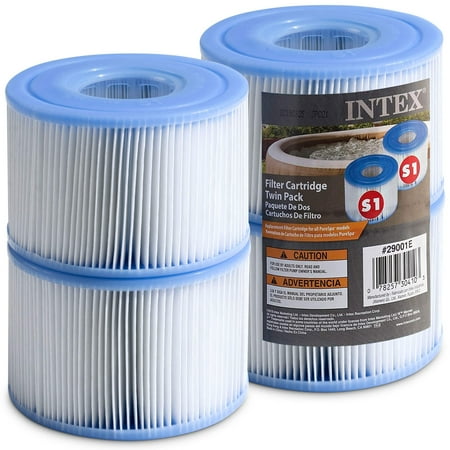 Intex Spa Filter Cartridges [Set of 4] Intex S1 Twin Pack For Intex Spa ...