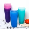 KX-WARE Unbreakable 32 Ounce Plastic Tumbler Set of 12 Coastal Color ...