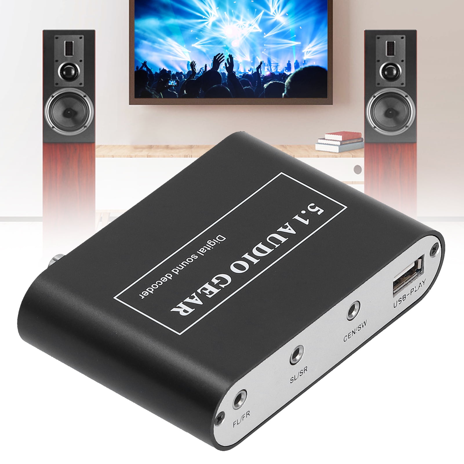 Buy Digital Audio Decoder, 3.5mm Stereo Audio 2.1-channel/5.1-channel ...