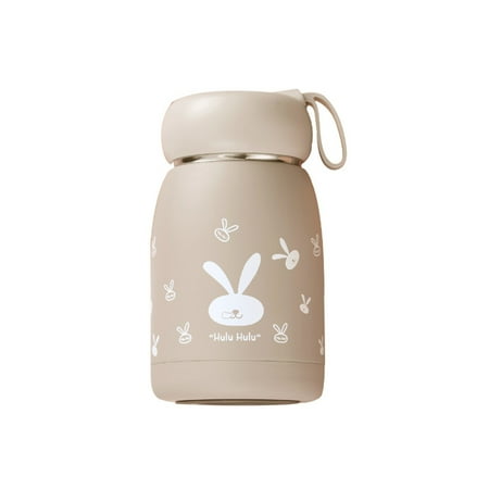 juguse 320ml Insulated Travel Bottle Safety Stainless Vacuum Cup Large-Capacity Water Mug Office ...