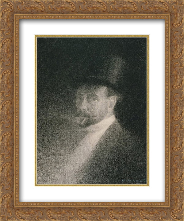 Charles Angrand 2x Matted 20x24 Gold Ornate Framed Art Print 'Self ...