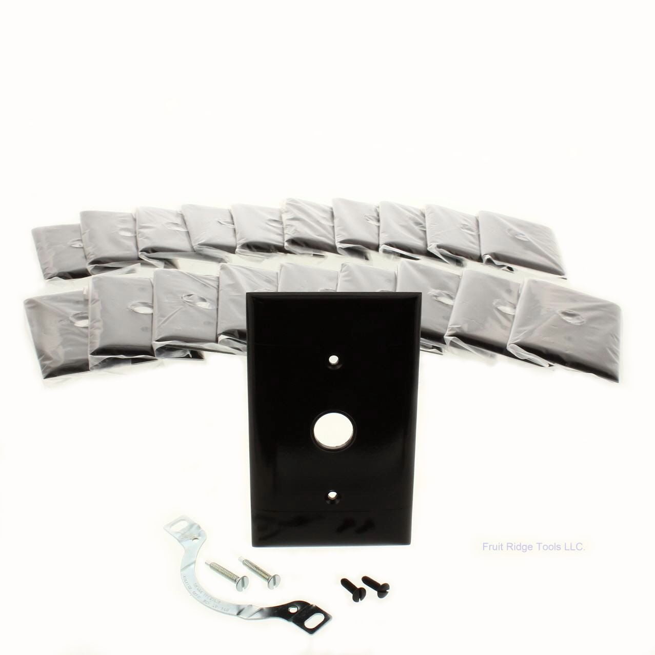 20 P&S Brown 1G P-Line Plastic Wallplate Telephone Outlet Covers 5/8 ...