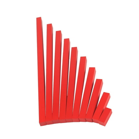 IFIT Montessori Long Red Rods, Montessori Toy Sensorial Material ...