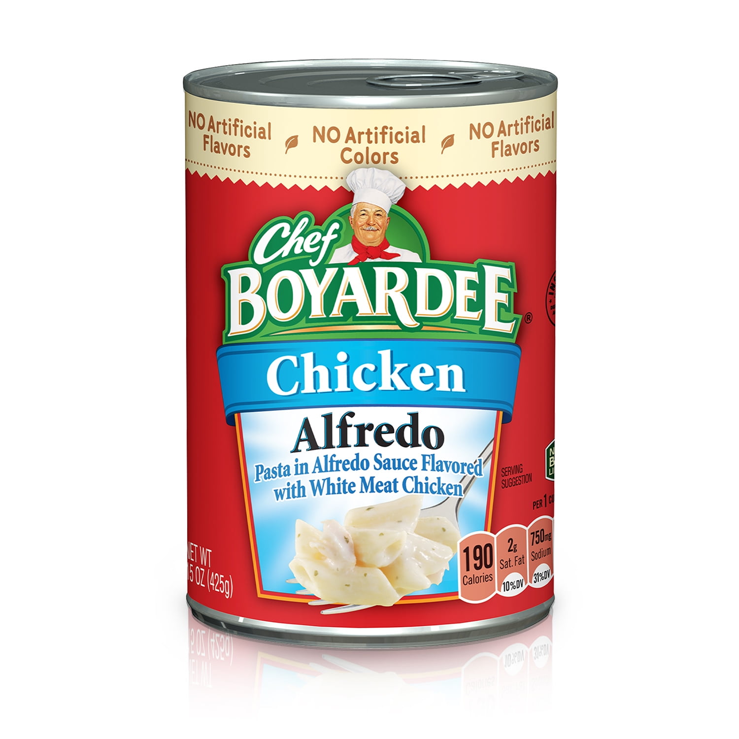 Chef Boyardee Chicken Alfredo Pasta, Microwave Pasta, 15 Oz - Walmart.com