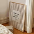 Affixzi Happiness Hand Drawn Poster, Neutral Striped Homely Wall Art ...