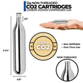 ICO 12g CO2 Cartridges, Non-Threaded, Airgun BB Cylinder Capsules ...