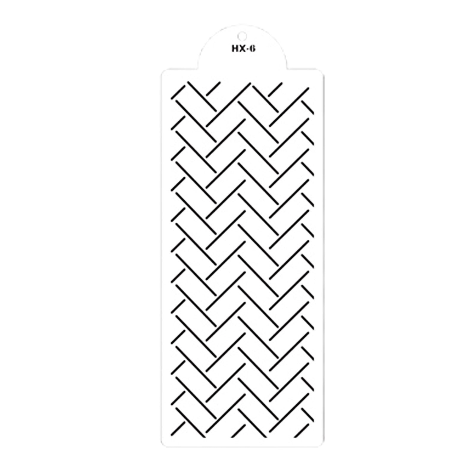 Bobasndm Cake Stencil Wheat Spike Pattern Cake Decorating Template ...