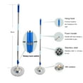 360° Spin Mop and Bucket Set, 3 Microfiber Heads, 61" Adjustable Handle ...