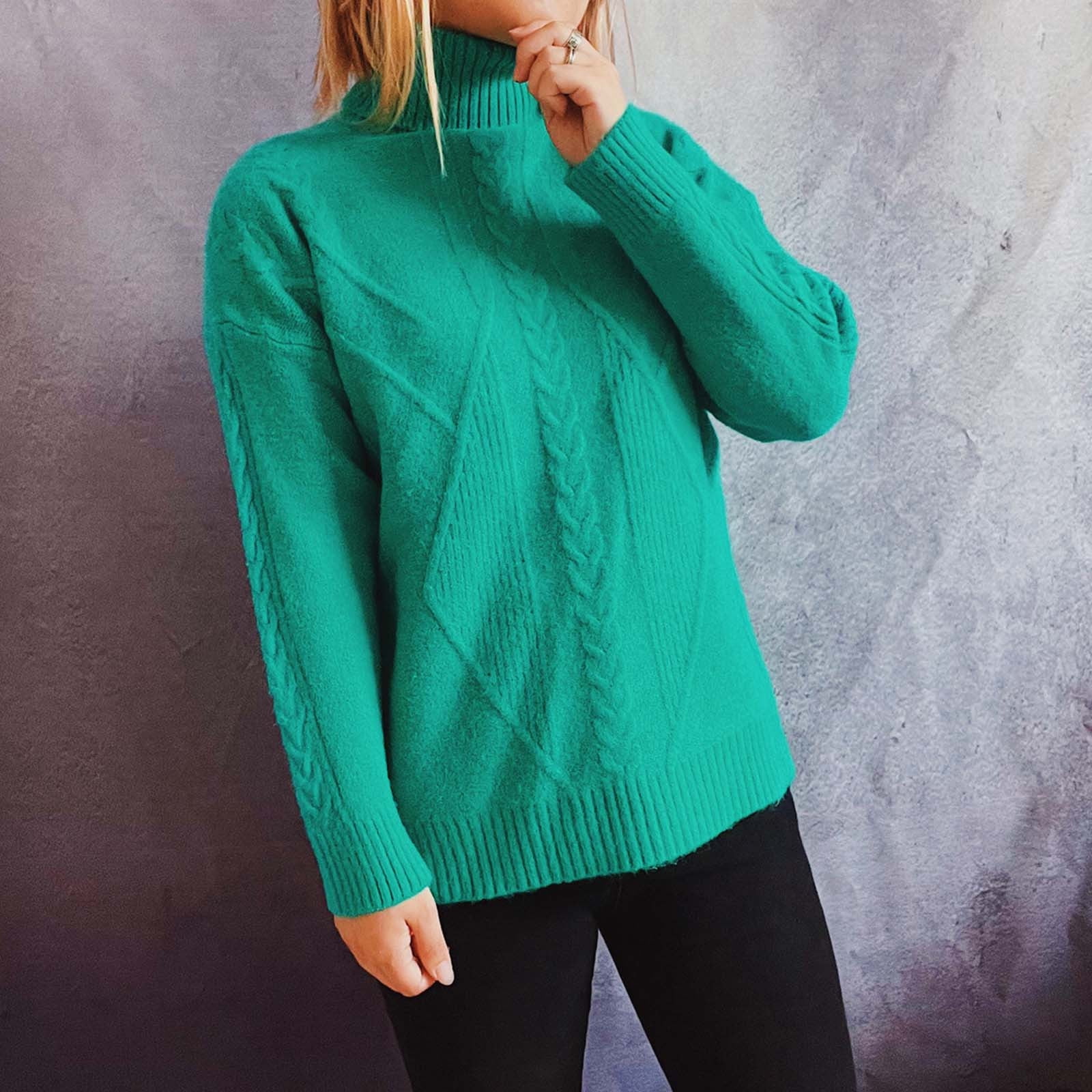 Click here for Egnmcr Turtleneck Sweater For Women sweaters For W... prices