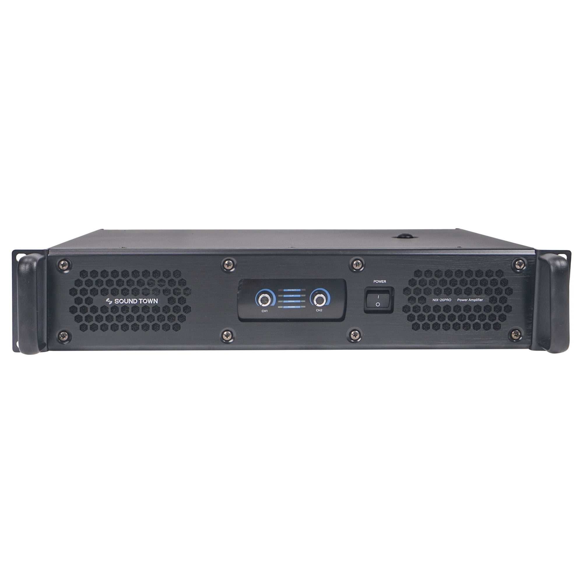 Sound Town Dual-Channel, 2 x 1800W at 4-ohm Rack Mountable Power ...