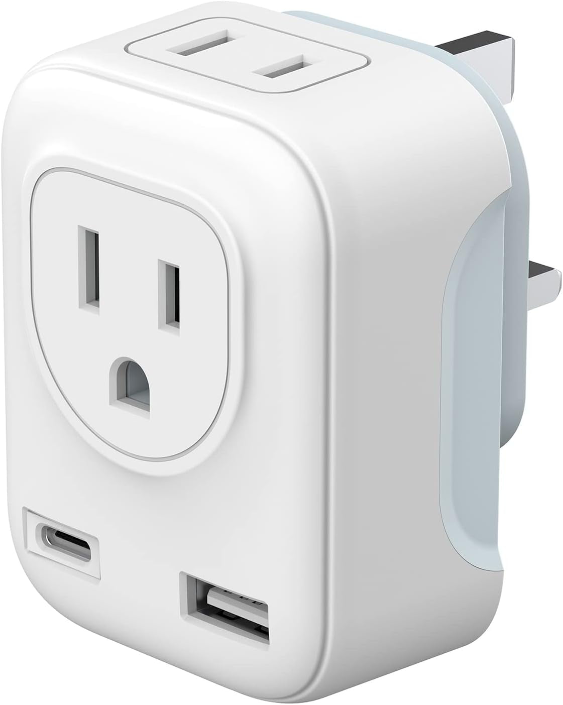 US to UK Plug Adapter, Redagod International Travel Adaptor with USB ...