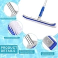 Professional Heavy Duty 18" Swimming Pool Floor Wall Cleaning Brush ...