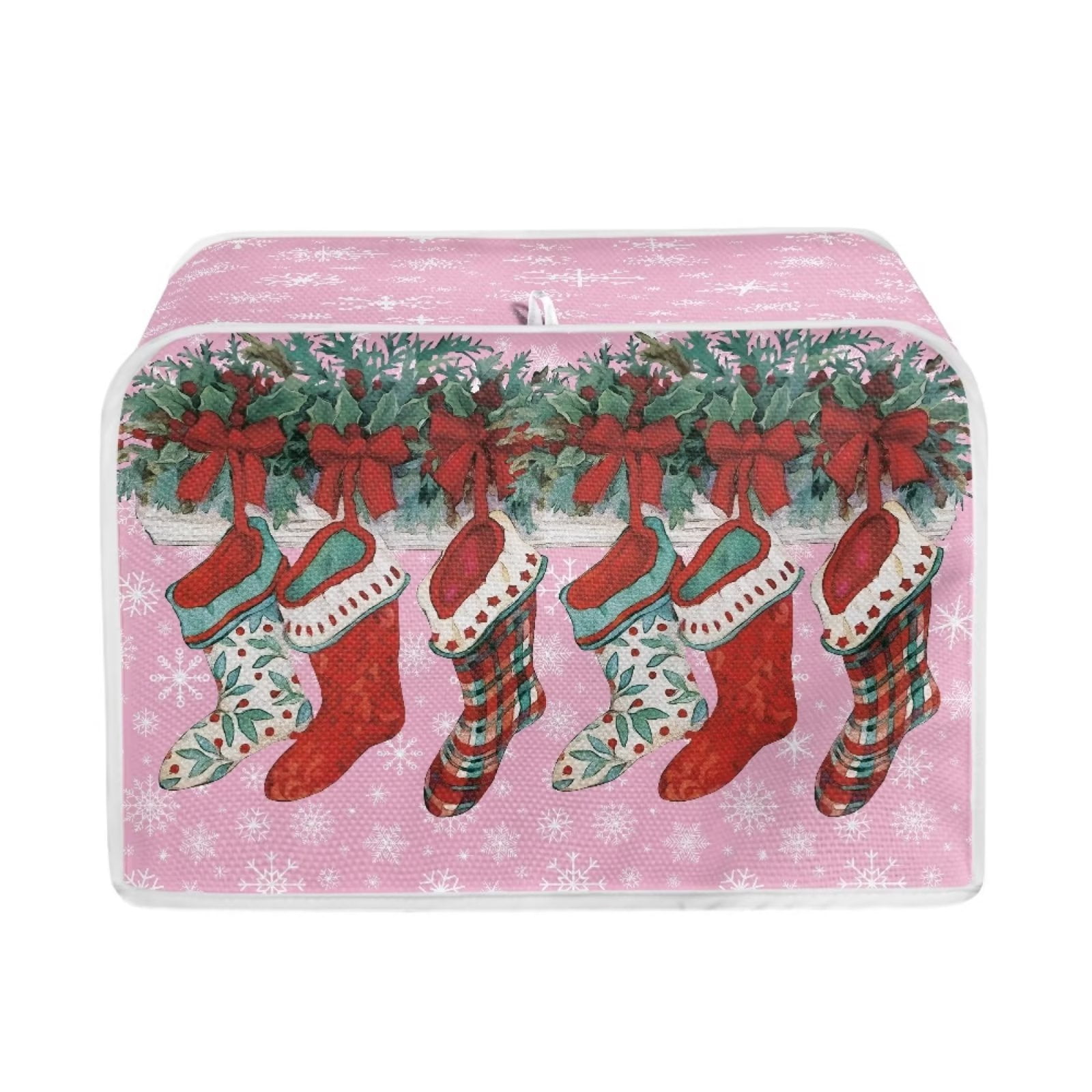 Renewold Christmas Socks Toaster Cover for Home Oil Proof Snowflake ...