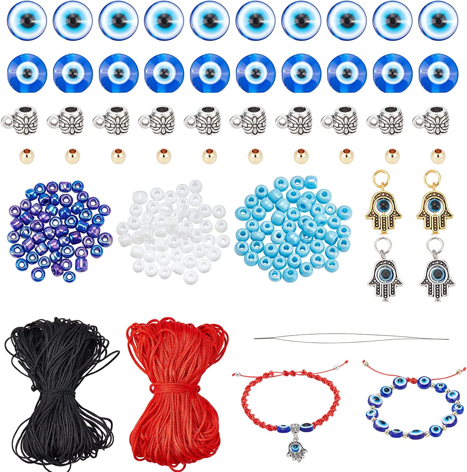 Evil Eye Bracelet Bulk Evil Eye String Bracelet Evil Eye Jewelry Kit ...