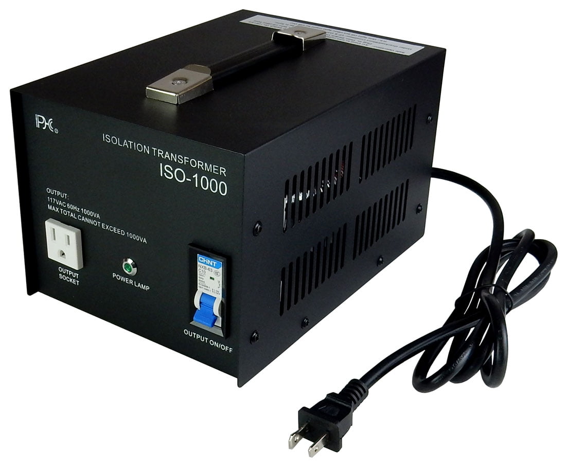 1000VA,/Watts AC Isolation Transformer with Pass-Through Grounding ...
