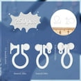 250Pcs Plastic Clip-on Earring Findings Earring Settings Clear 11 ...